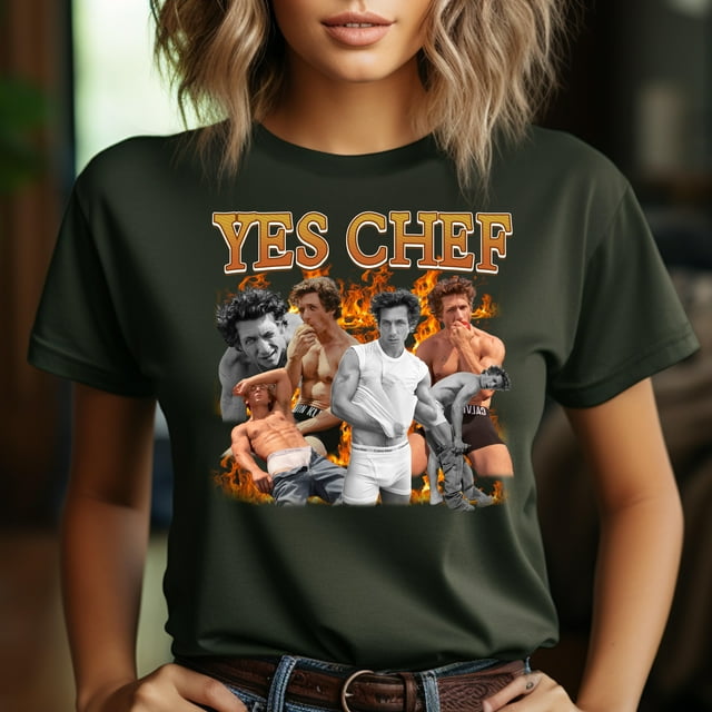 Jeremy Allen White Calvin Klein Yes Chef T- shirt Up To 4XL - Walmart.com