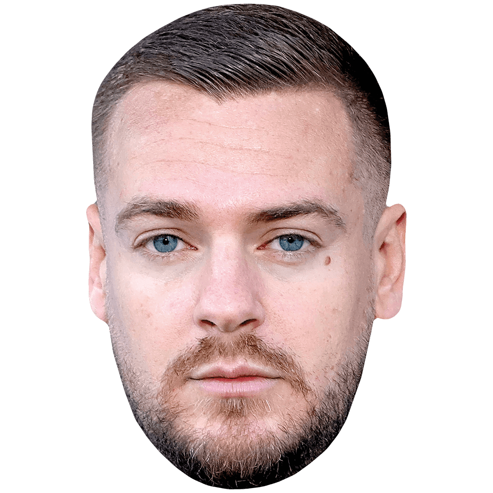 Jeremy Gisclon (Beard) Celebrity Mask, Flat Card Face, Fancy Dress Mask ...