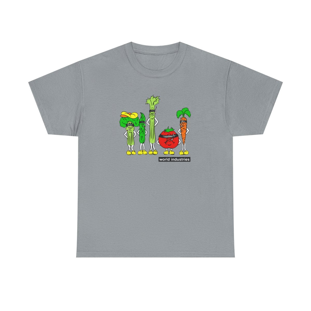 Jeremy Klein World Industries Skate Vegetables T Shirt Design - Gravel ...