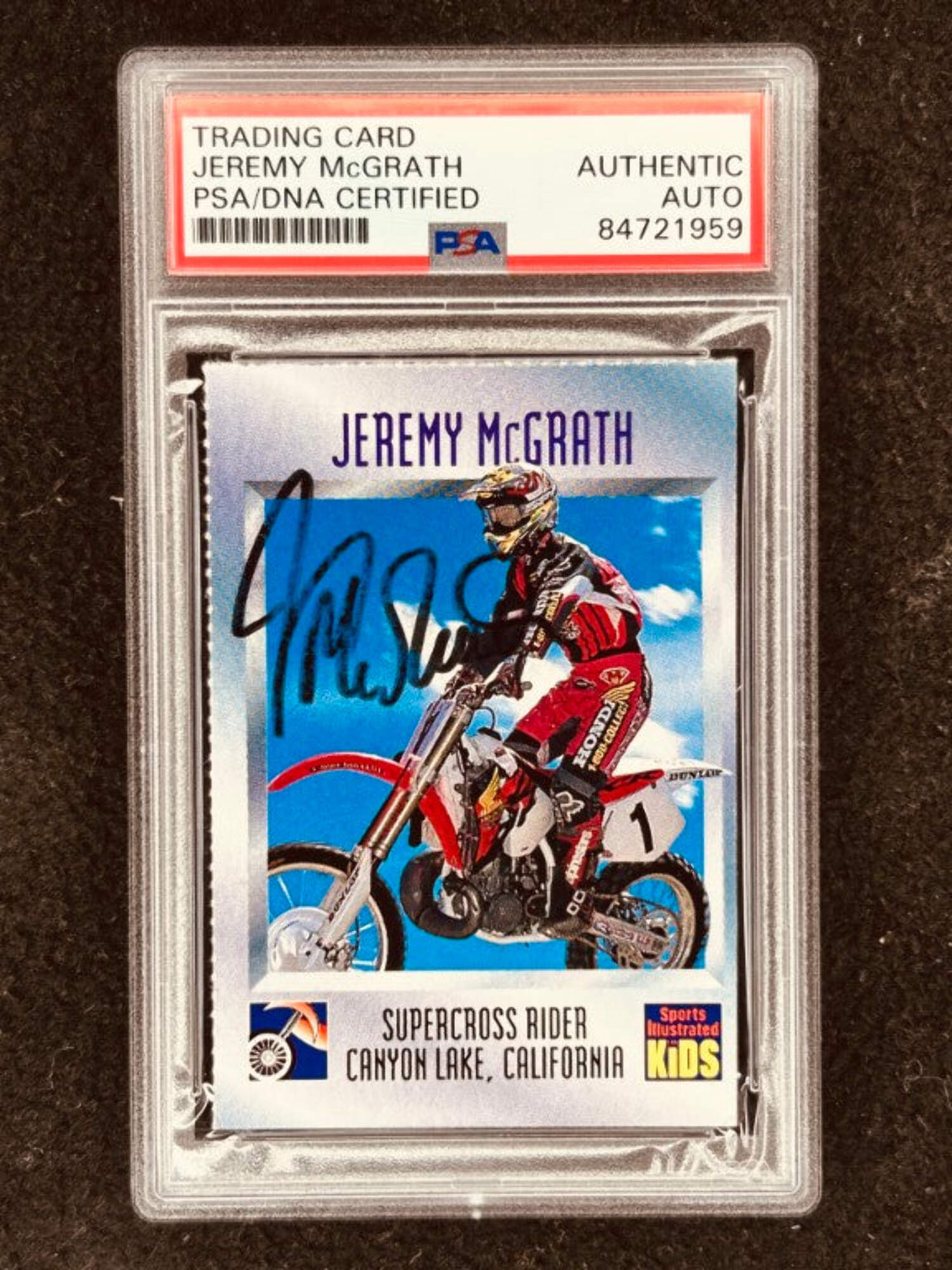 Jeremy McGrath autographed 1997 Sports Illustrated for Kids motocross ...