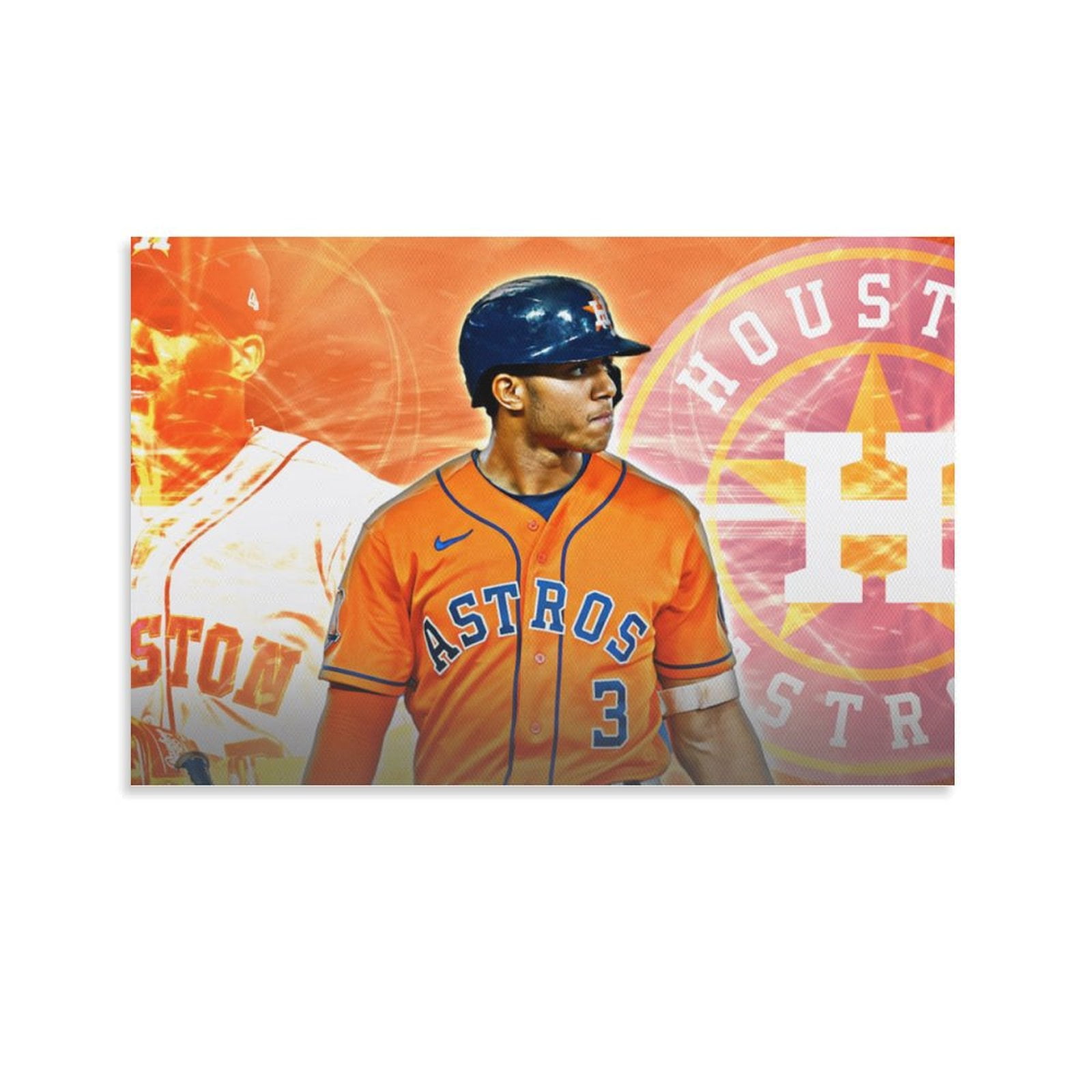 Jeremy Pena Baseball Poster Print Photo Art Painting Canvas Poster Home ...