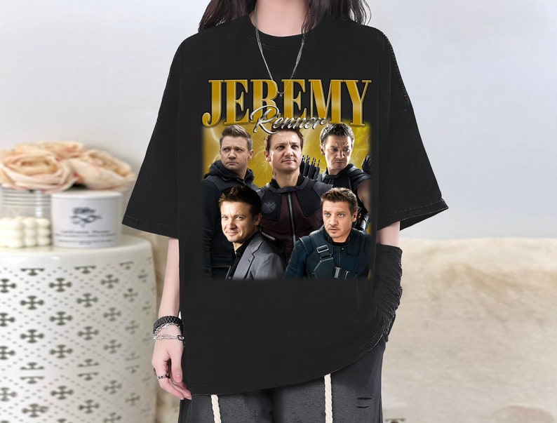 Jeremy Renner Actor T-Shirt, Jeremy Renner Shirt, Jeremy Renner Tees ...