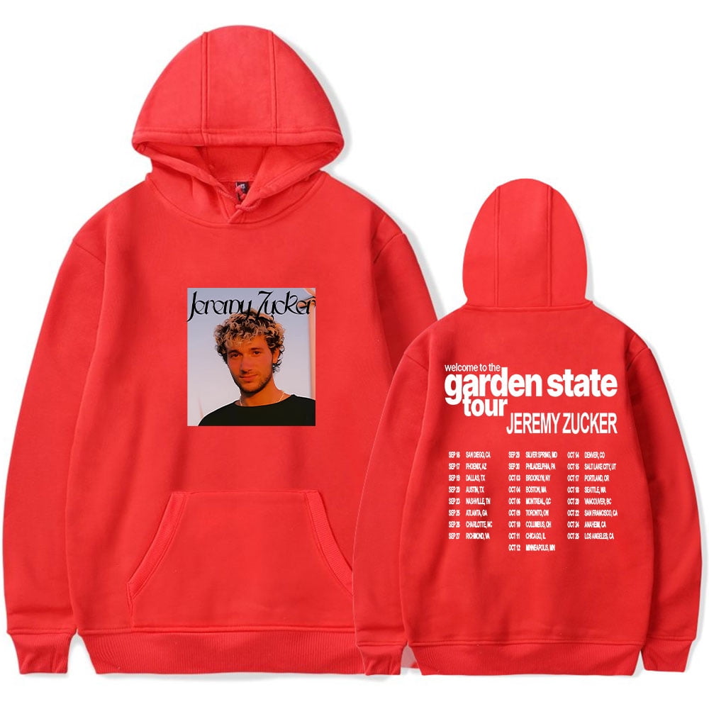 Jeremy Zucker Welcome To The Garden State Tour Hoodies Long Sleeve ...