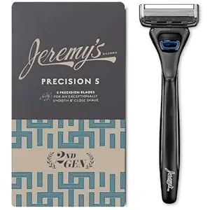 Jeremy's Razors 5-Blade Manual Razor, Precision Trimmer, Lubricating ...