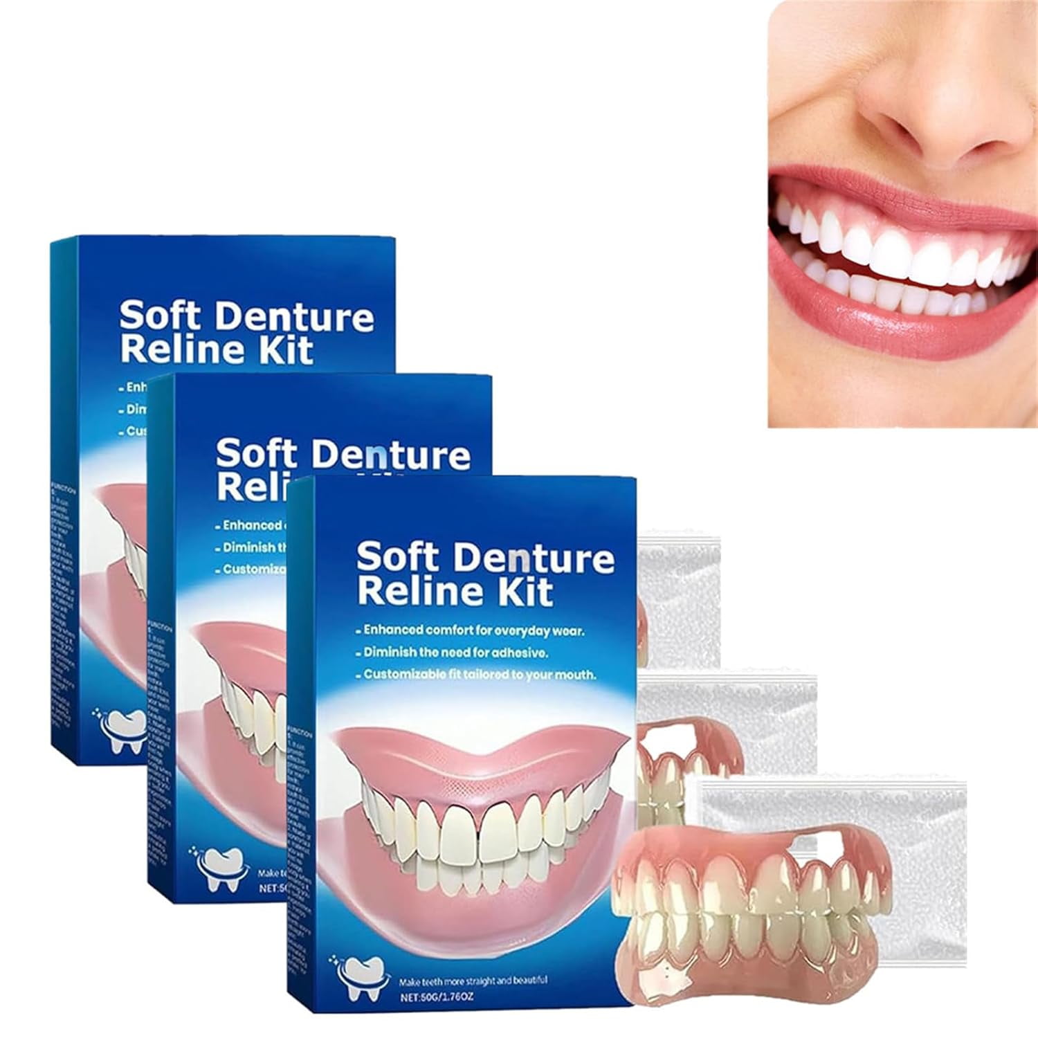 Jeremytis Soft Denture Reline Kit, Jeremytis Soft Denture Kit ...