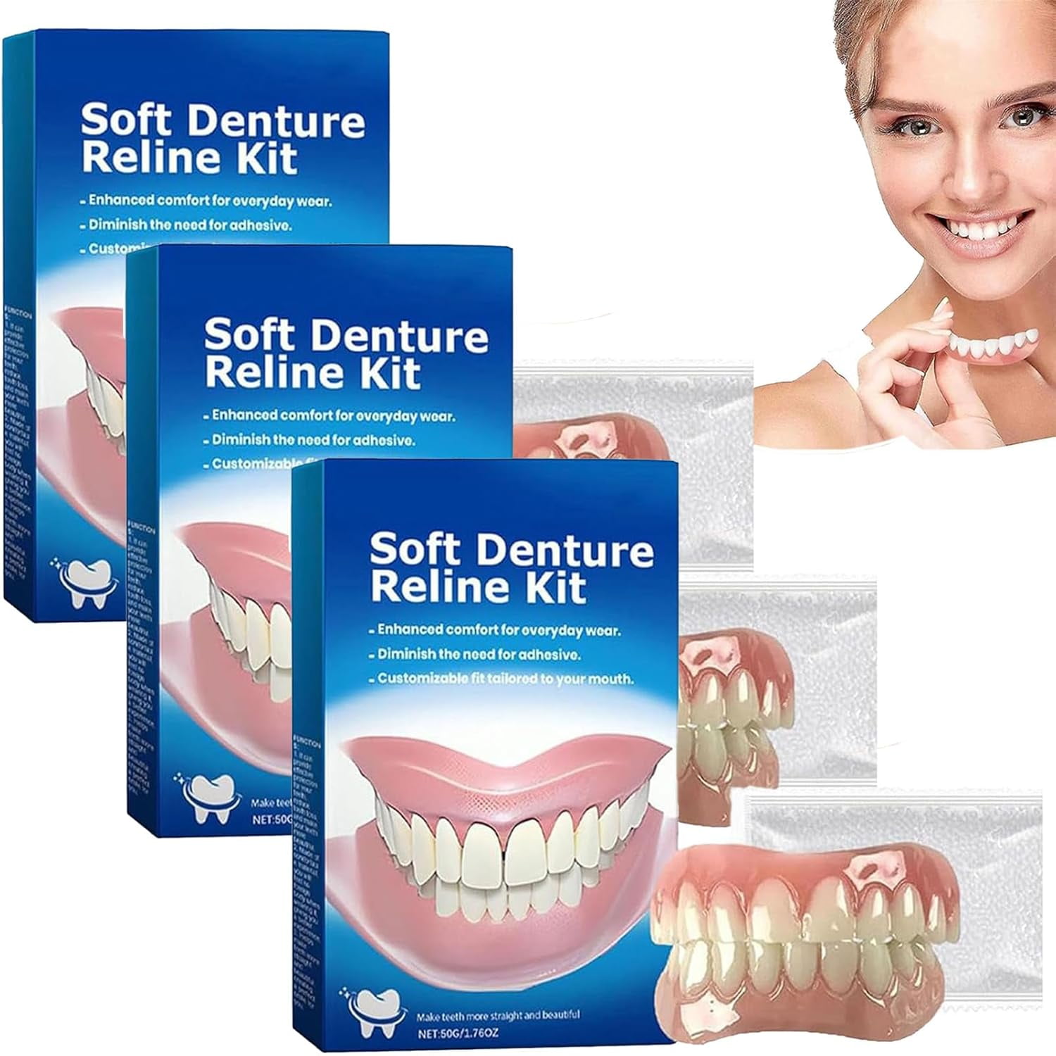 Jeremytis Soft Denture Reline Kit, Jeremytis Soft Denture Kit ...