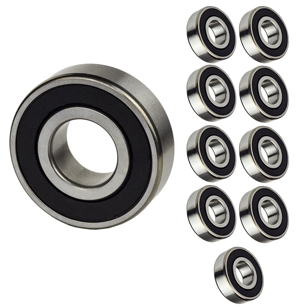 Jeremywell 10-PIECES 6206 2RS, C3 Fit Premium Radial Ball Bearing ...