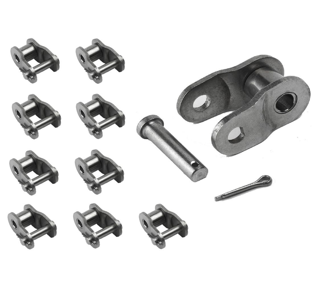 Jeremywell 40SS Stainless Steel Roller Chain Offset Link (10PCS ...
