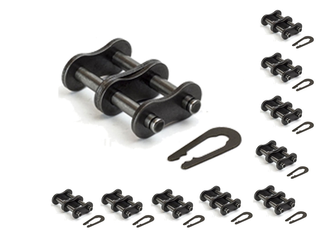 Jeremywell 50-2 Double Strand Roller Chain Connecting Link (10PCS ...