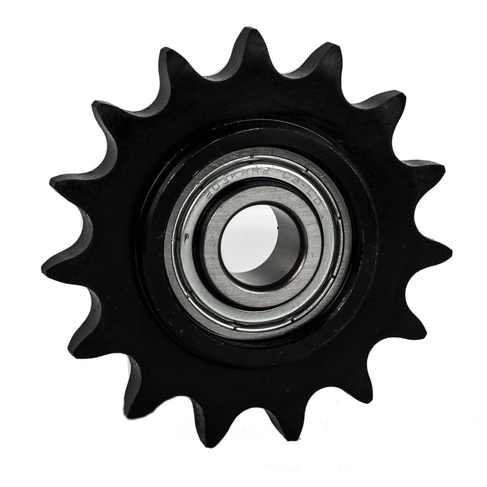 Jeremywell Roller Chain Harden Teeth HRC40-50 Idler Sprocket Black, 1 ...