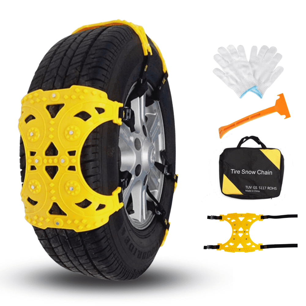 Jeremywell Universal Snow Chains for Car, SUV, Truck - Winter Wheel ...