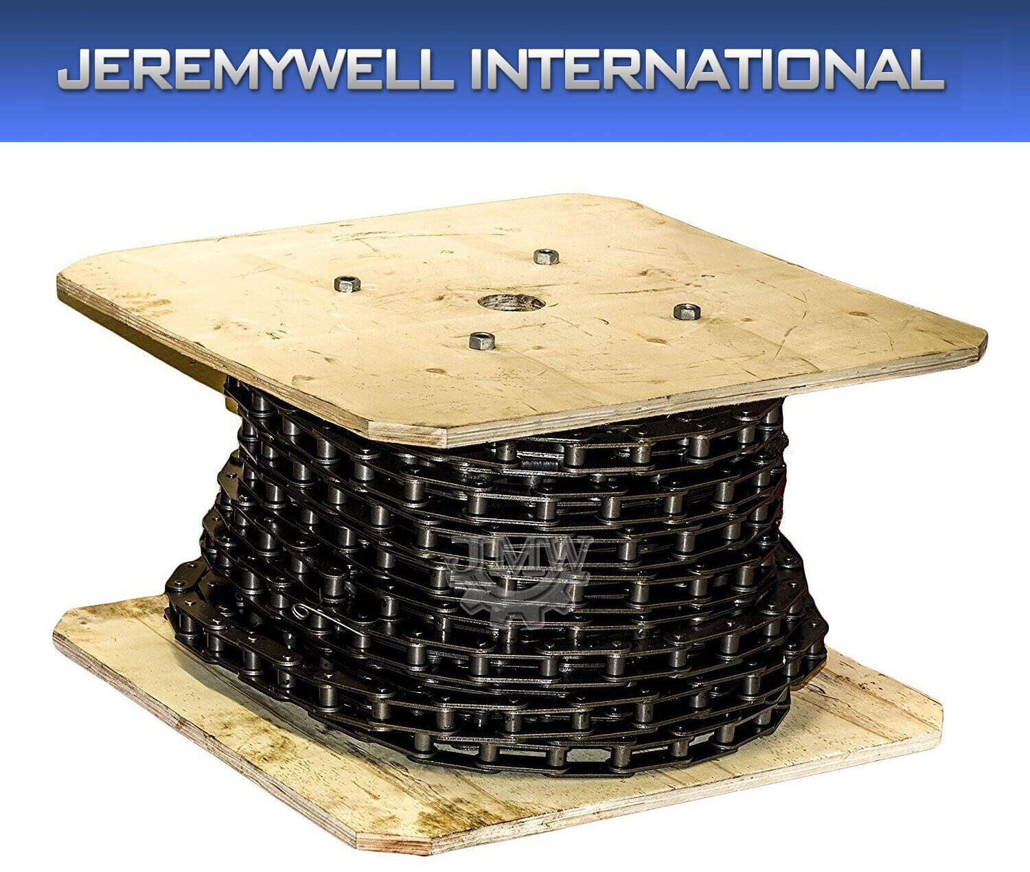 Jeremywell A2050 Conveyor Roller Chain 100 Feet with 10 Connecting ...