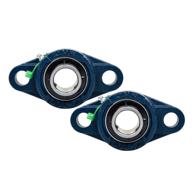 Jeremywell UCFL201-8 Pillow Block Bearing (2 Pack), 1/2 inch Bore, 2-Bolt Flange Mounted, Solid ...