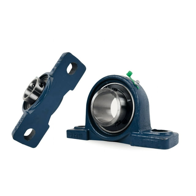 Jeremywell UCP207-20 Pillow Block Bearing (2 Pack), 1-1/4 inch Bore, 2 Bolt Flange Mounted ...