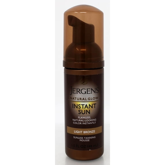 Jergen's Instant Sun Light Bronze Tanner, Natural Glow Sunless Tanning ...