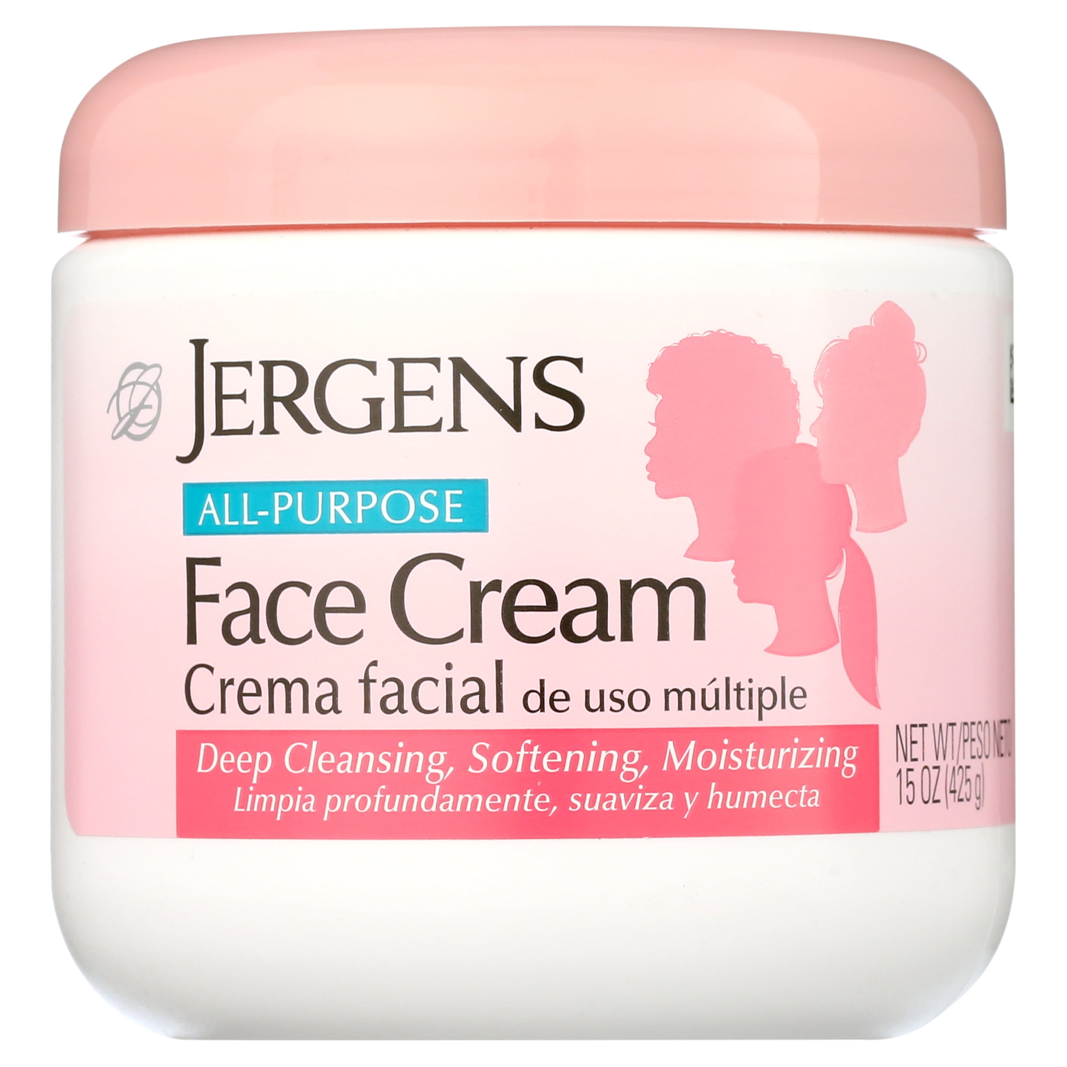 Jergens All Purpose Face Cream, Deep Cleansing Moisturizer, Lotion for ...