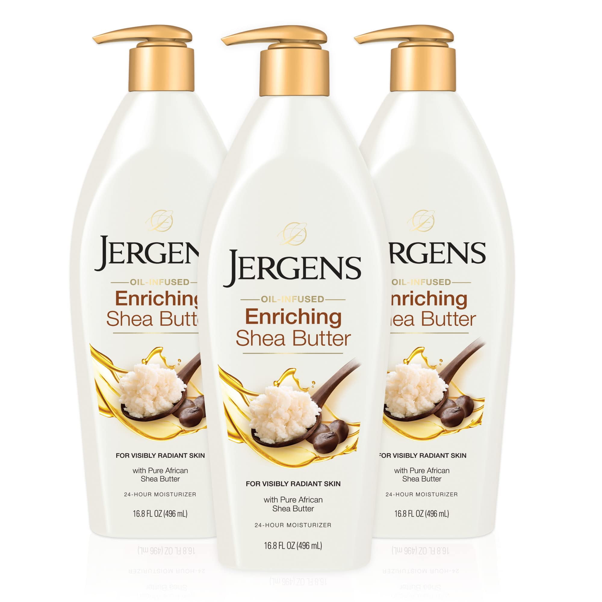Jergens Base Oil-Infused Shea Butter 16.8 Oz, Pack Of 3. - Walmart.com