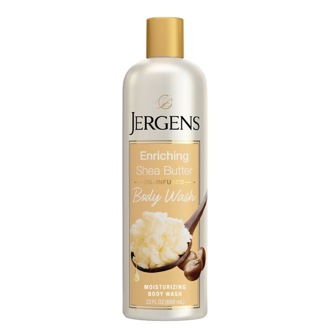 Jergens Shea Butter Moisturizing Body Wash, Softening Shower Gel ...