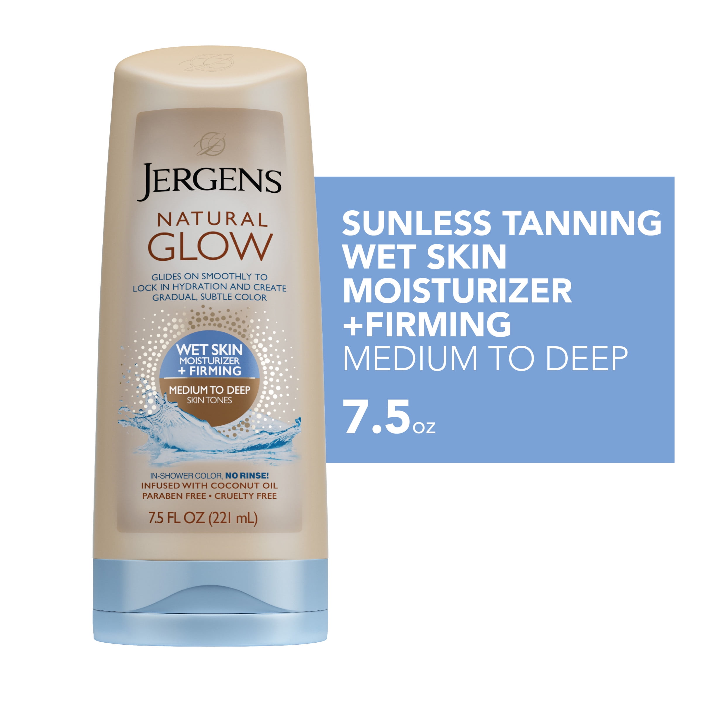 Jergens Hand and Body Lotion, Natural Glow +FIRMING Sunless Tanning Wet ...