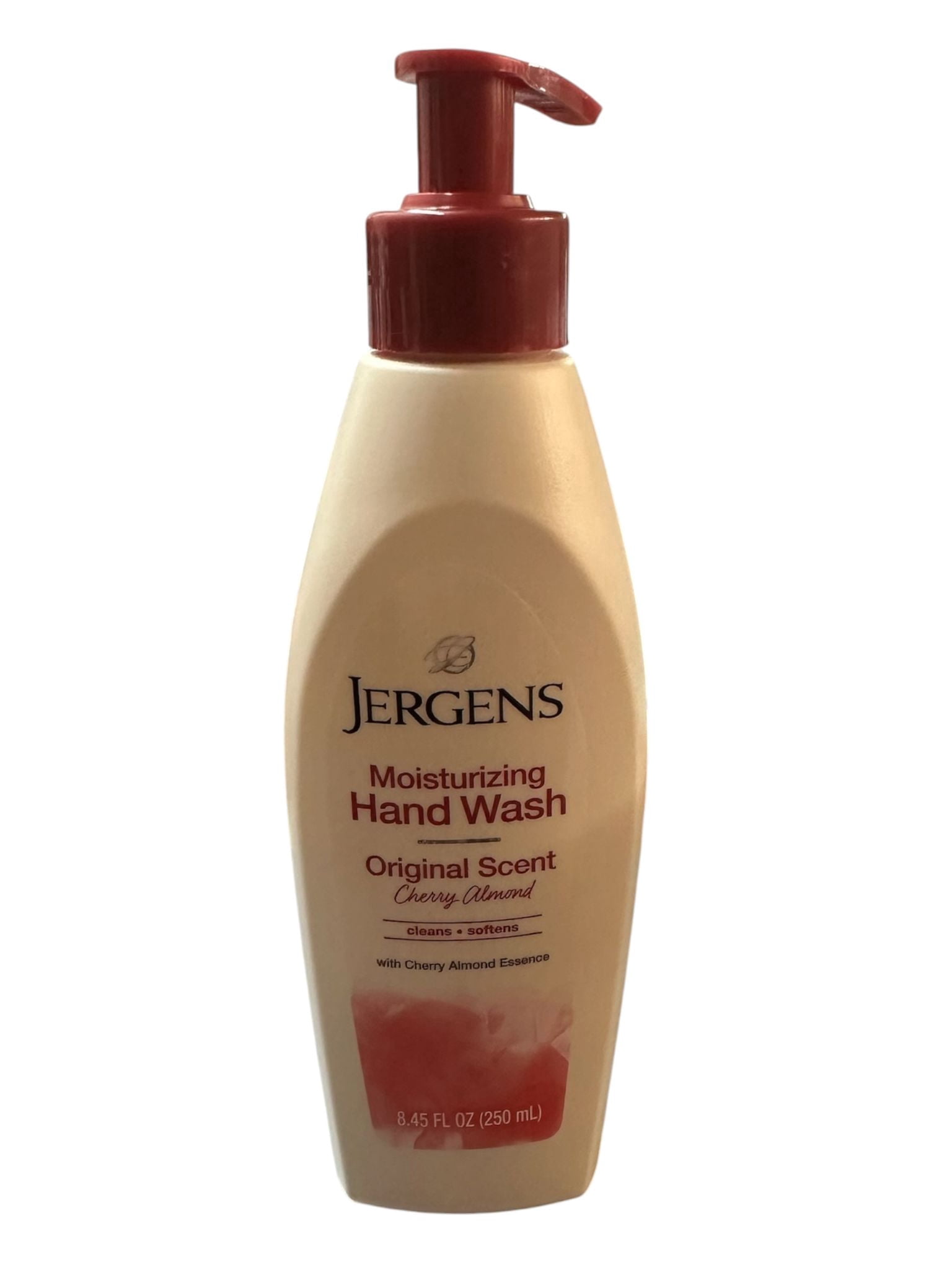 Jergens Moisturizing Hand Wash Cherry Almond Scent Pump 8.45 Fl Oz ...