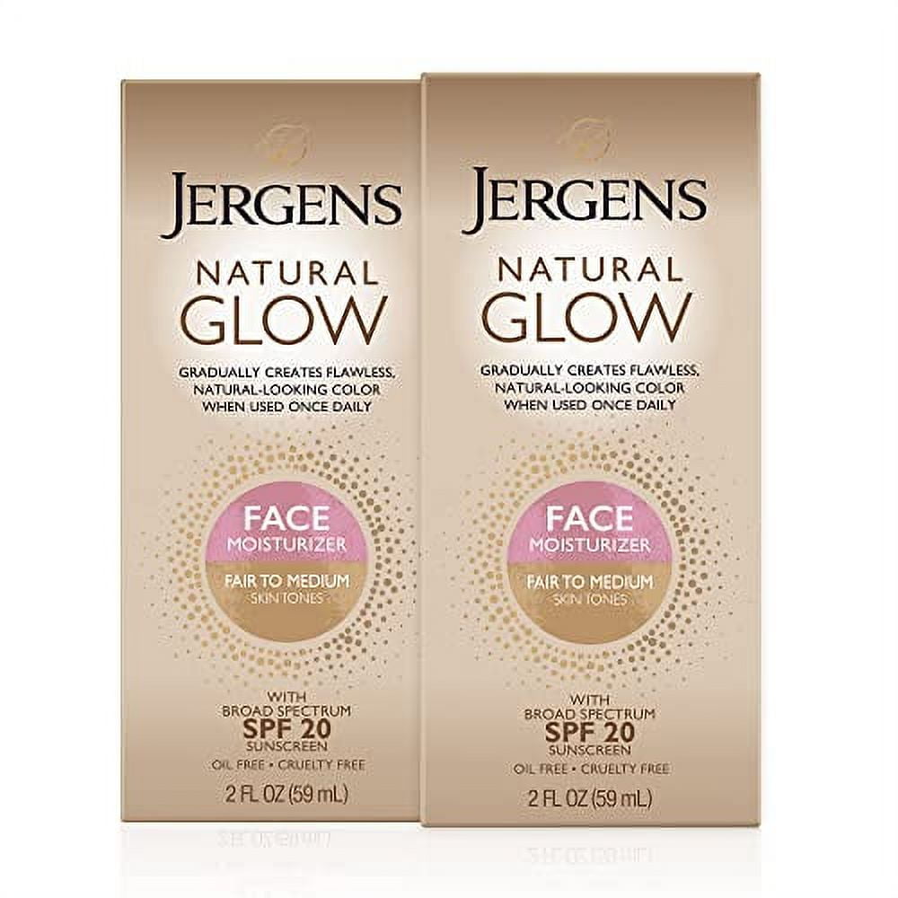 Jergens Natural Glow Face Self Tanner Lotion Spf 20 Sunless Tanning