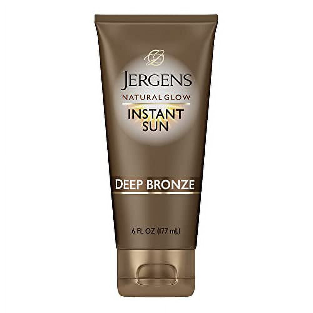 Jergens Natural Glow Instant Sun Self Tanner Lotion + Bronzer, Sunless ... Jergens Natural Glow Instant Sun Self Tanner Lotion + Bronzer, Sunless ...