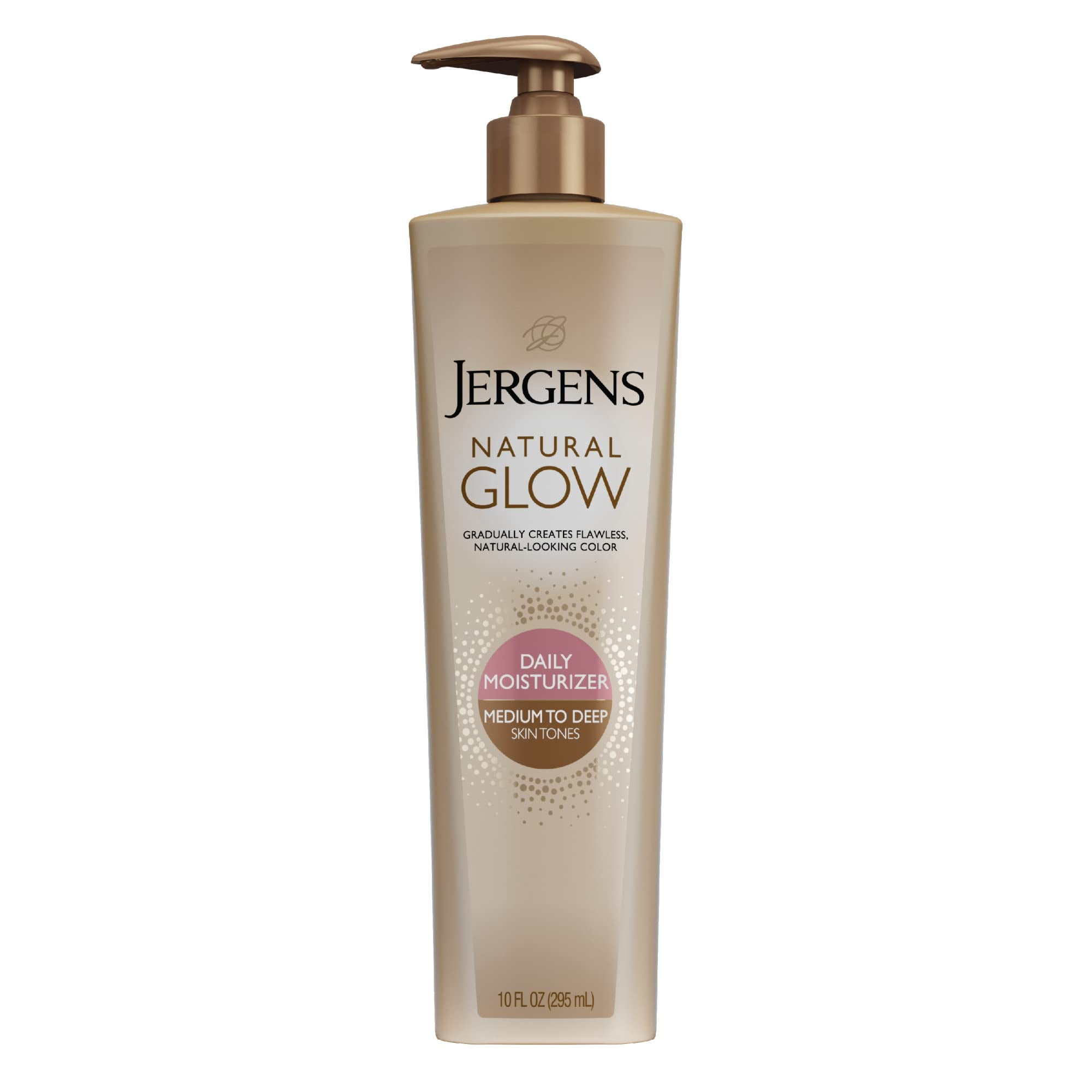 Jergens Natural Glow Self OIF8 Tanner Body Lotion, Sunless Tanning, Medium to Deep Skin Tone ...