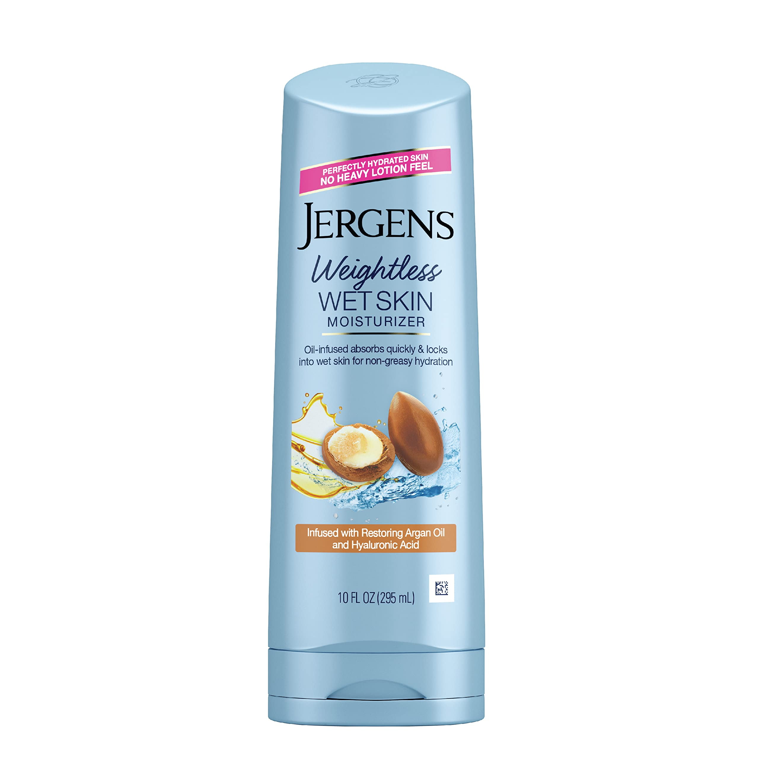 Jergens Wet Skin Body Moisturizer with Restoring Argan Oil, 10 Ounces ...