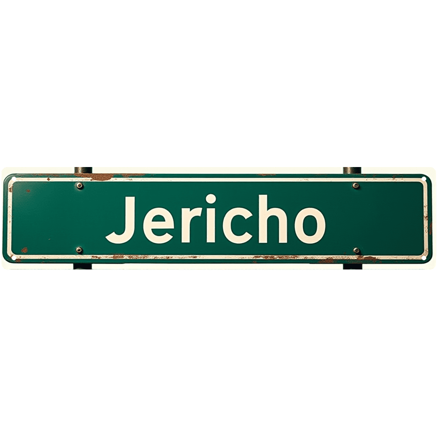 Jericho Vintage Tin Sign - 16x4 Inches - Ideal for Farmhouse, Man Cave ...