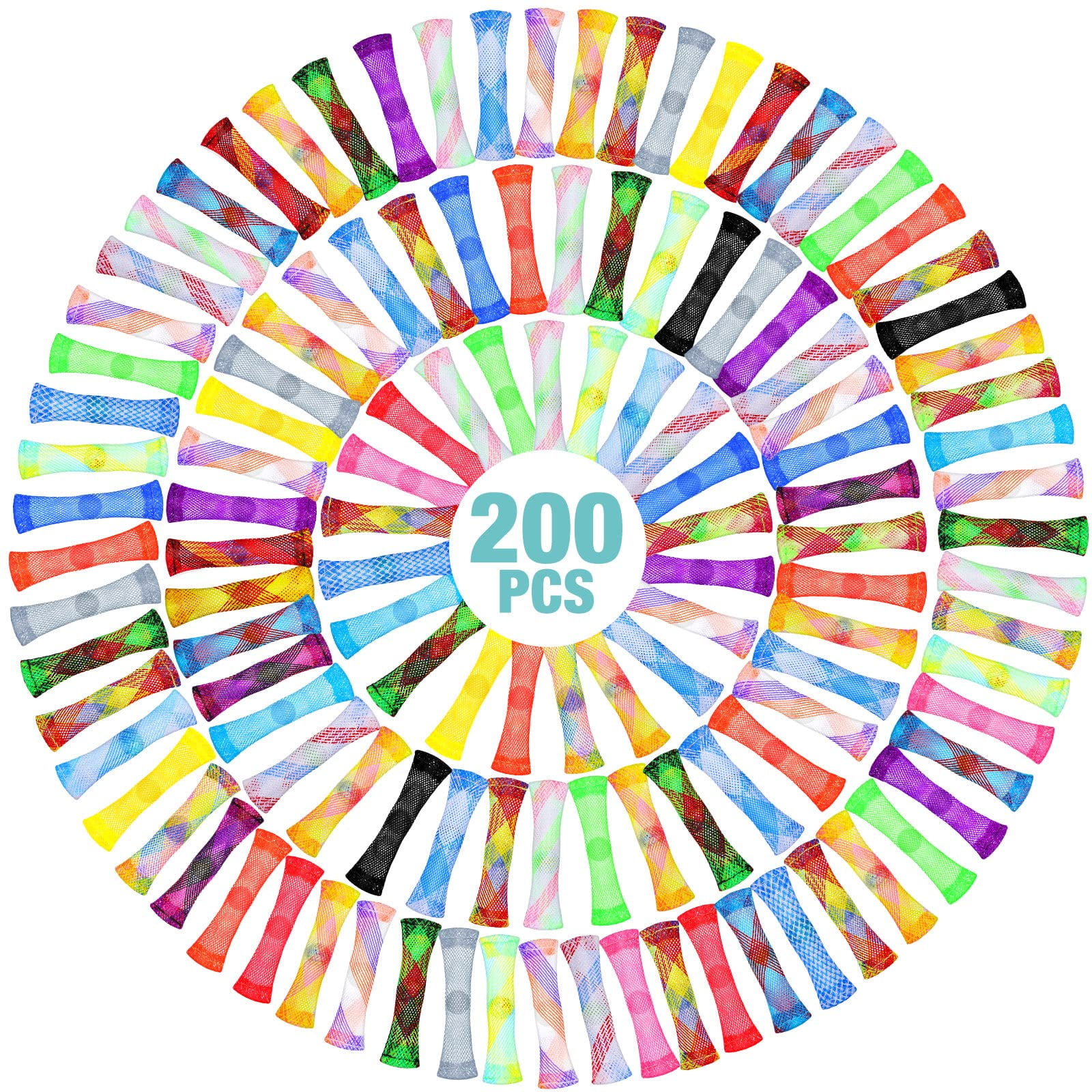 Jerify 200 Pcs Finger Fidgets Marble Mesh Fidgets Toys Sensory Stress ...