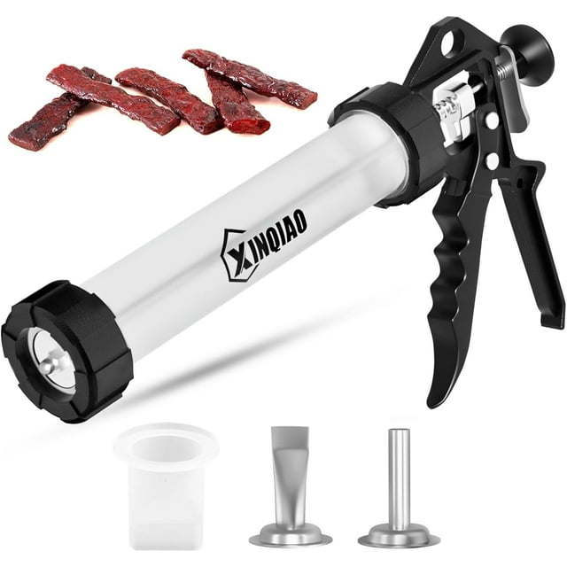 Jerky Gun Food Grade Plastic Beef Jerky Gun Kit, 1 LB Jerky Maker, 3 ...