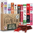 Jerky-n-Spice Premium Spicy Meat Sticks MDA05 Gift Box (10 Beef Sticks ...