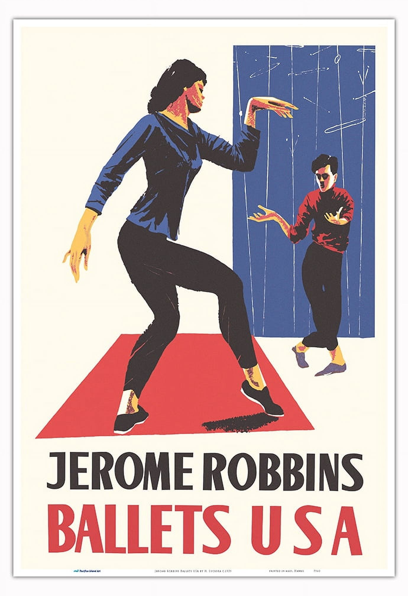 Jerome Robbins Ballets USA - Vintage Dance Poster by H. Suceska c.1959 ...