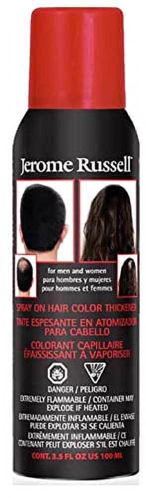 Jerome RusselL SPRAY ON HAIR COLOR THICKENER for MEN & WOMEN (w/Sleek ...