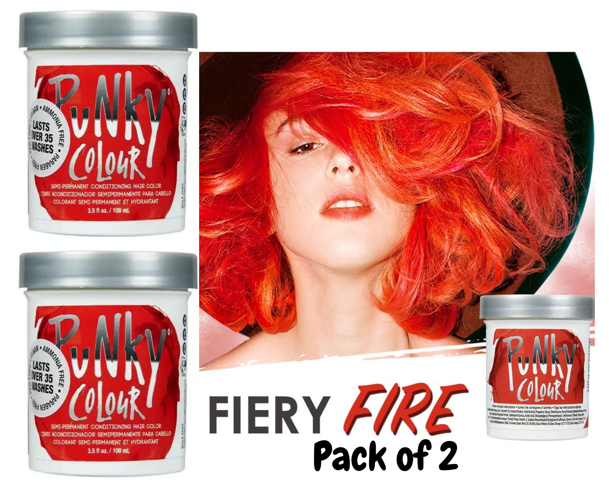 Jerome Russell PUNKY COLOUR Semi Permanent Conditioning Color 3.5 oz ...