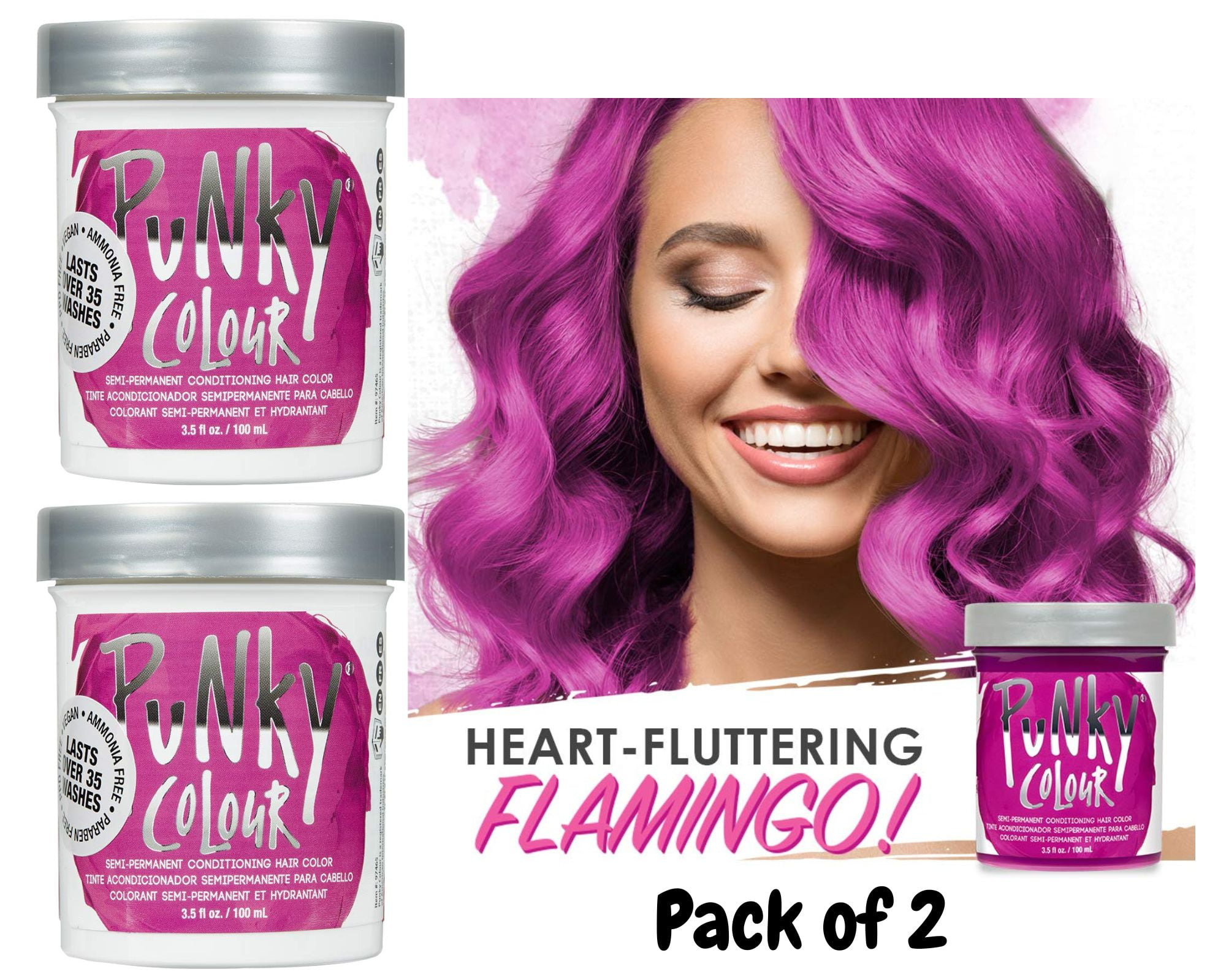 Jerome Russell PUNKY COLOUR Semi Permanent Conditioning Color 3.5 oz ...