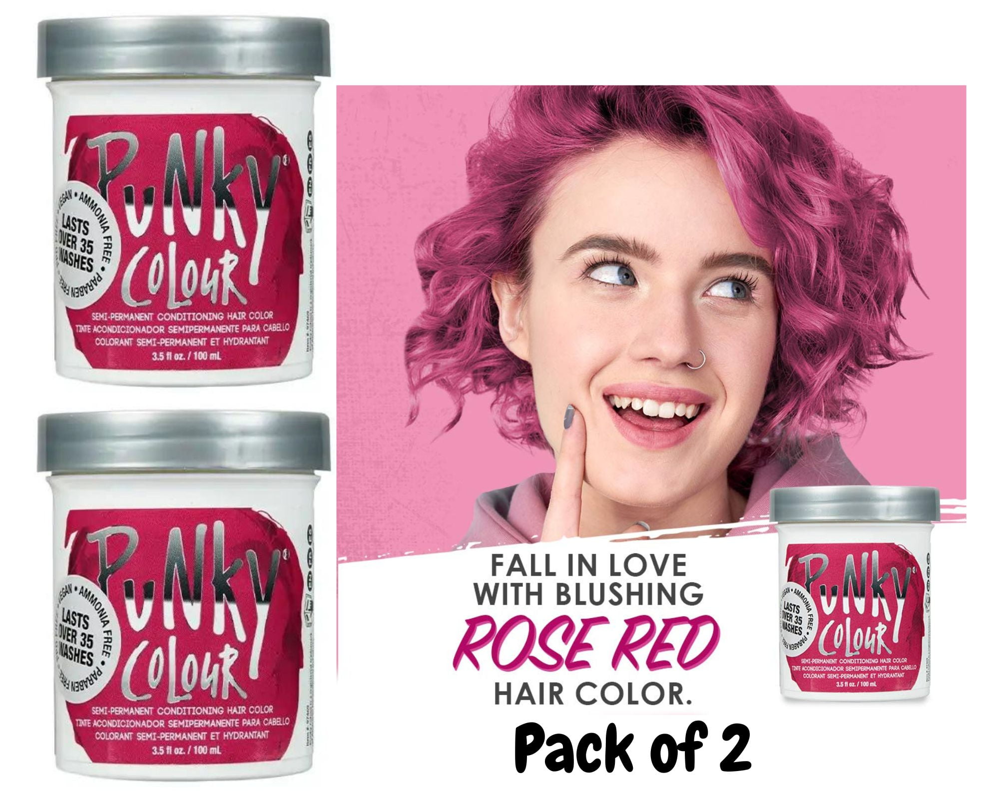 Jerome Russell PUNKY COLOUR Semi Permanent Conditioning Color 3.5 oz ...