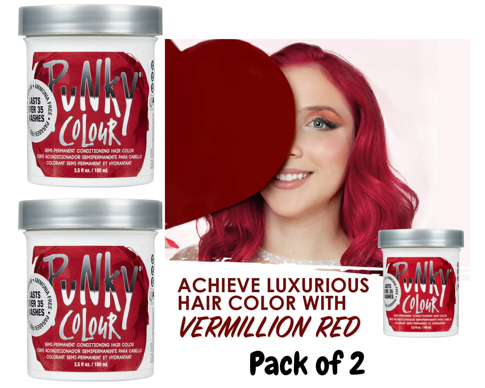 Jerome Russell PUNKY COLOUR Semi Permanent Conditioning Color 3.5 oz ...
