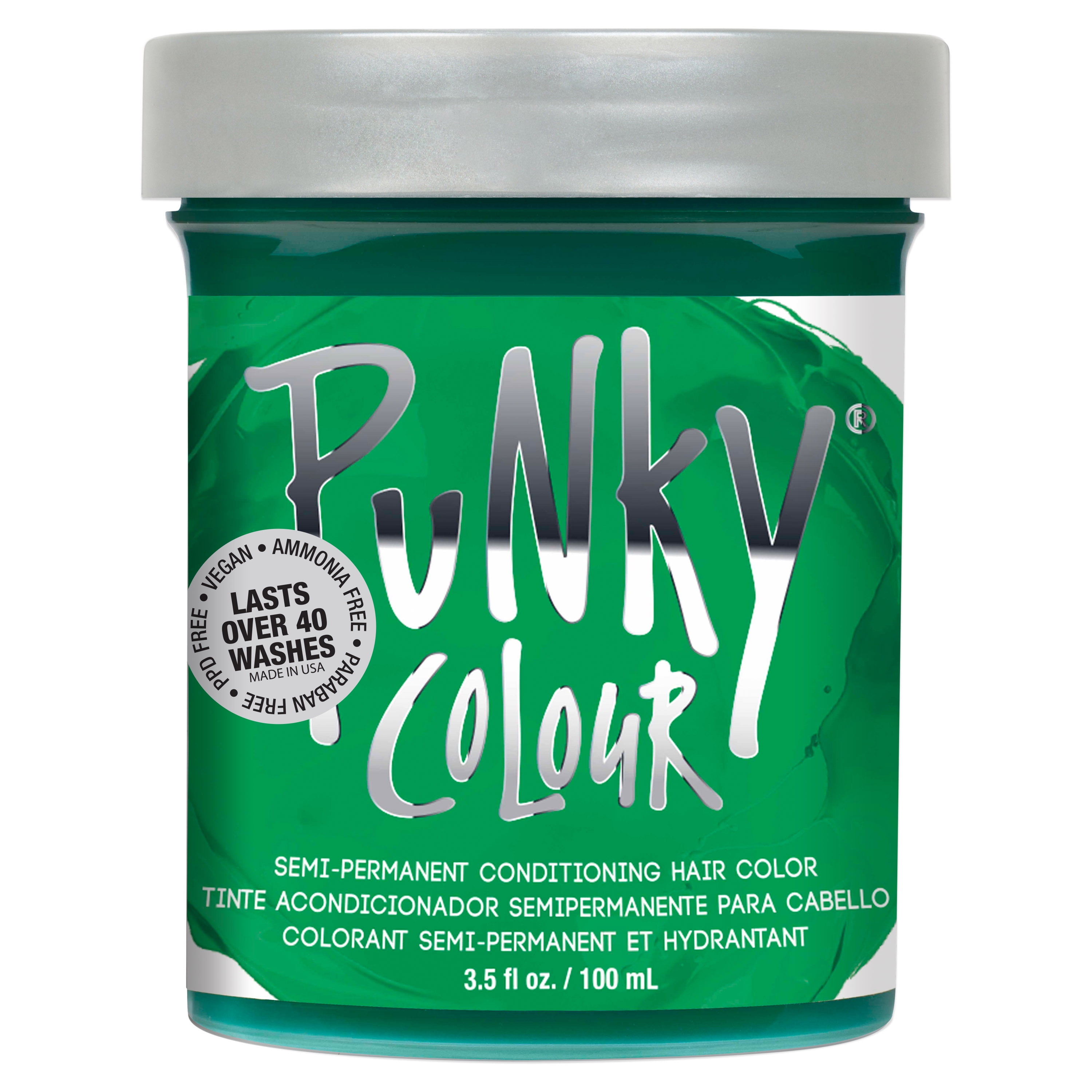 Punky Colour Semi-Permanent Conditioning Hair Color Alpine Green 3.5 oz ...