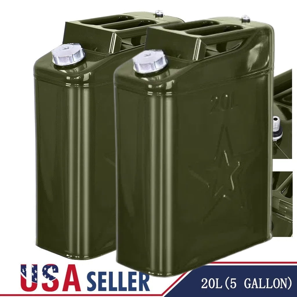 Jerry Fuel Can, 5.3 Gallon / 20 L Portable Jerry Gas Can with Flexible Spout System, Rustproof ...