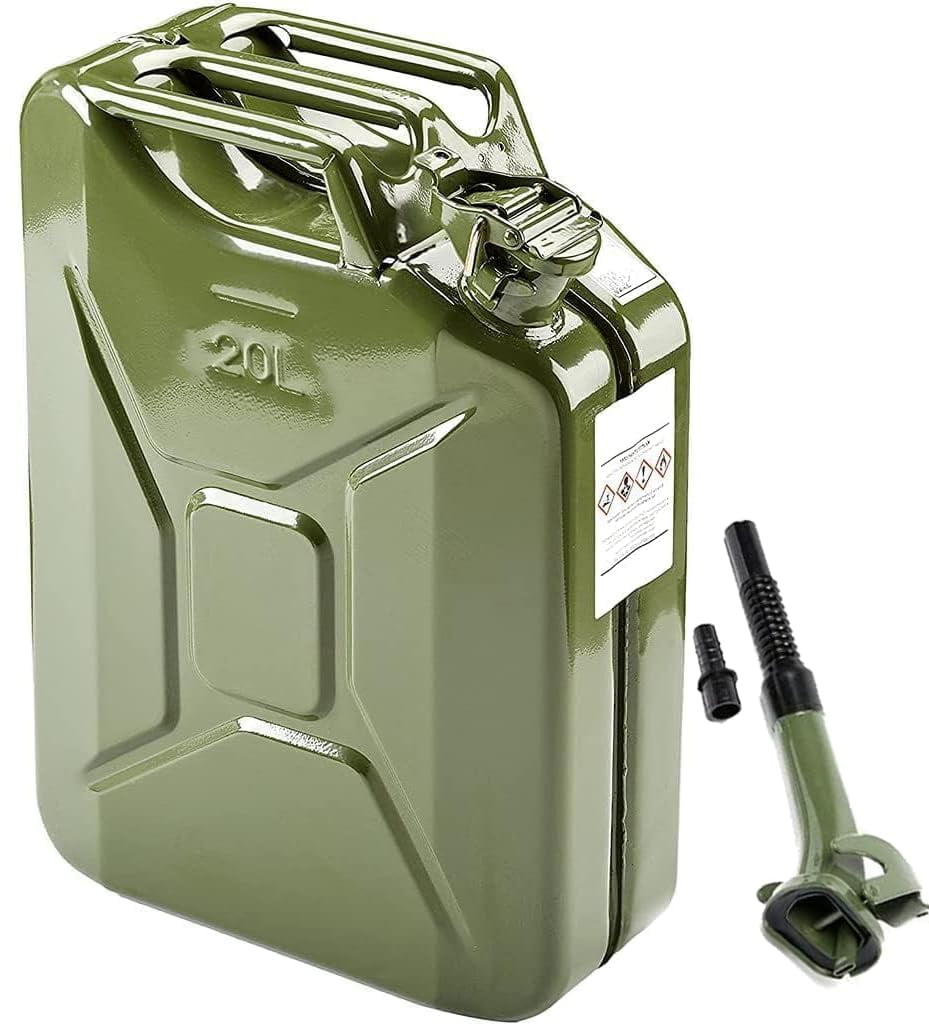 Jerry Fuel Can, 5.3 Gallon / 20 L Portable Jerry Gas Can with Flexible ...