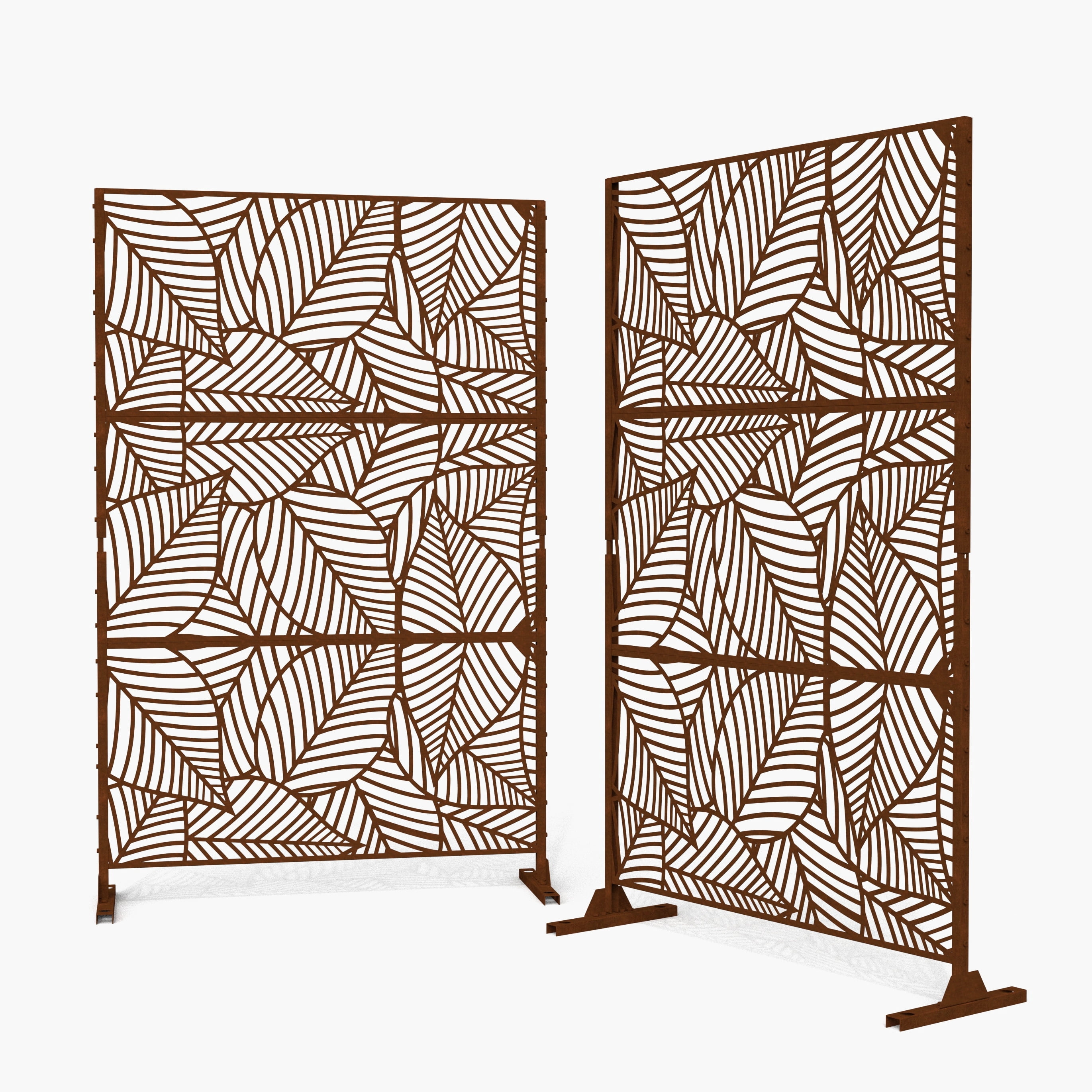 Jerry Guo 2Set Outdoor Privacy Metal Screens and Panels for Patio 01 ...