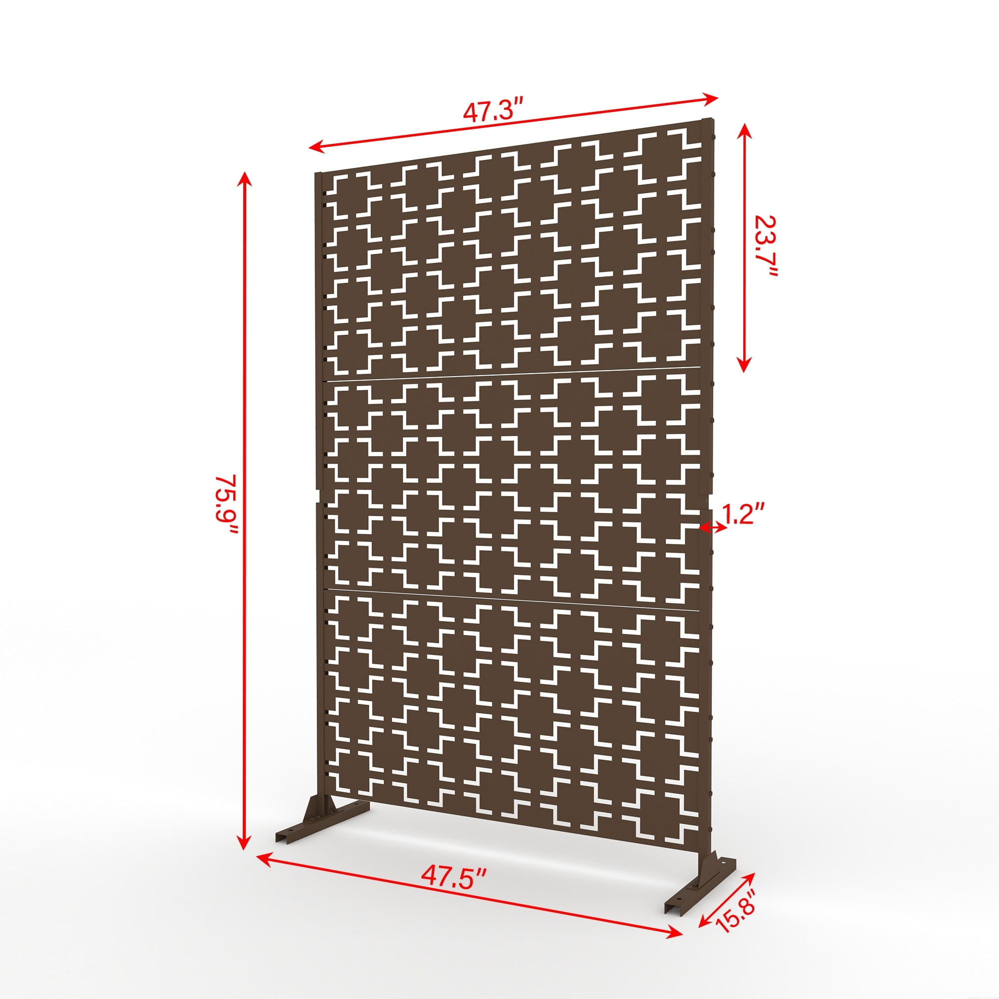 Jerry Guo 2Set Outdoor Privacy Metal Screens and Panels for Patio 03 ...