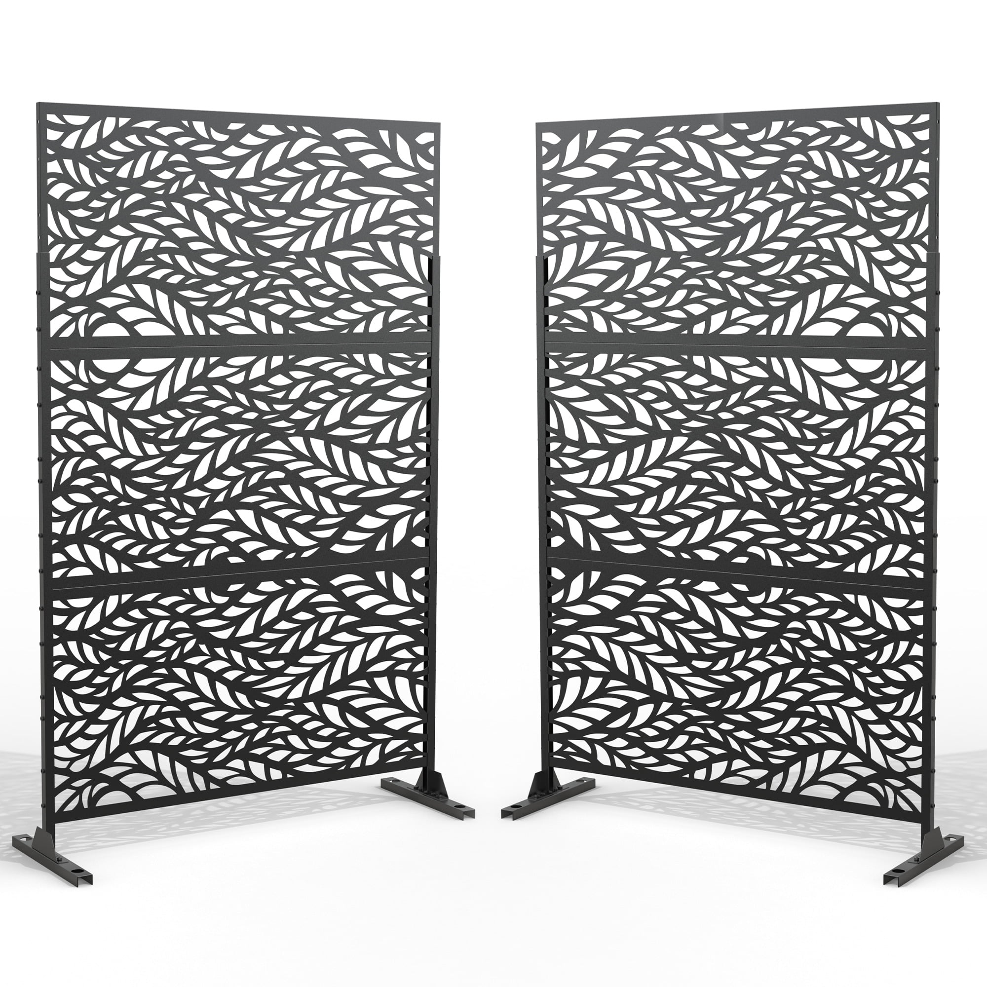 Jerry Guo 2Set Outdoor Privacy Metal Screens and Panels for Patio 07 ...