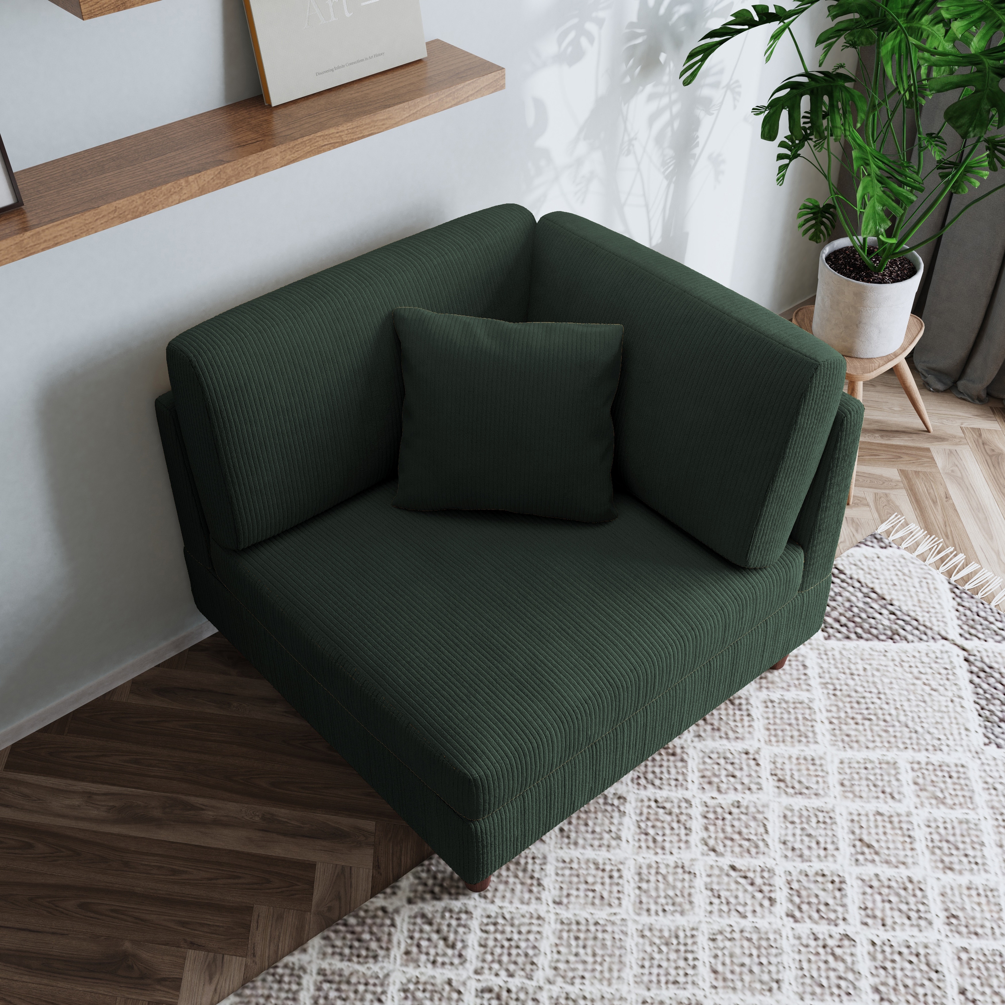 Jerry Guo Free Combination Multi-Shaped Corduroy Sofa Modular Corner ...