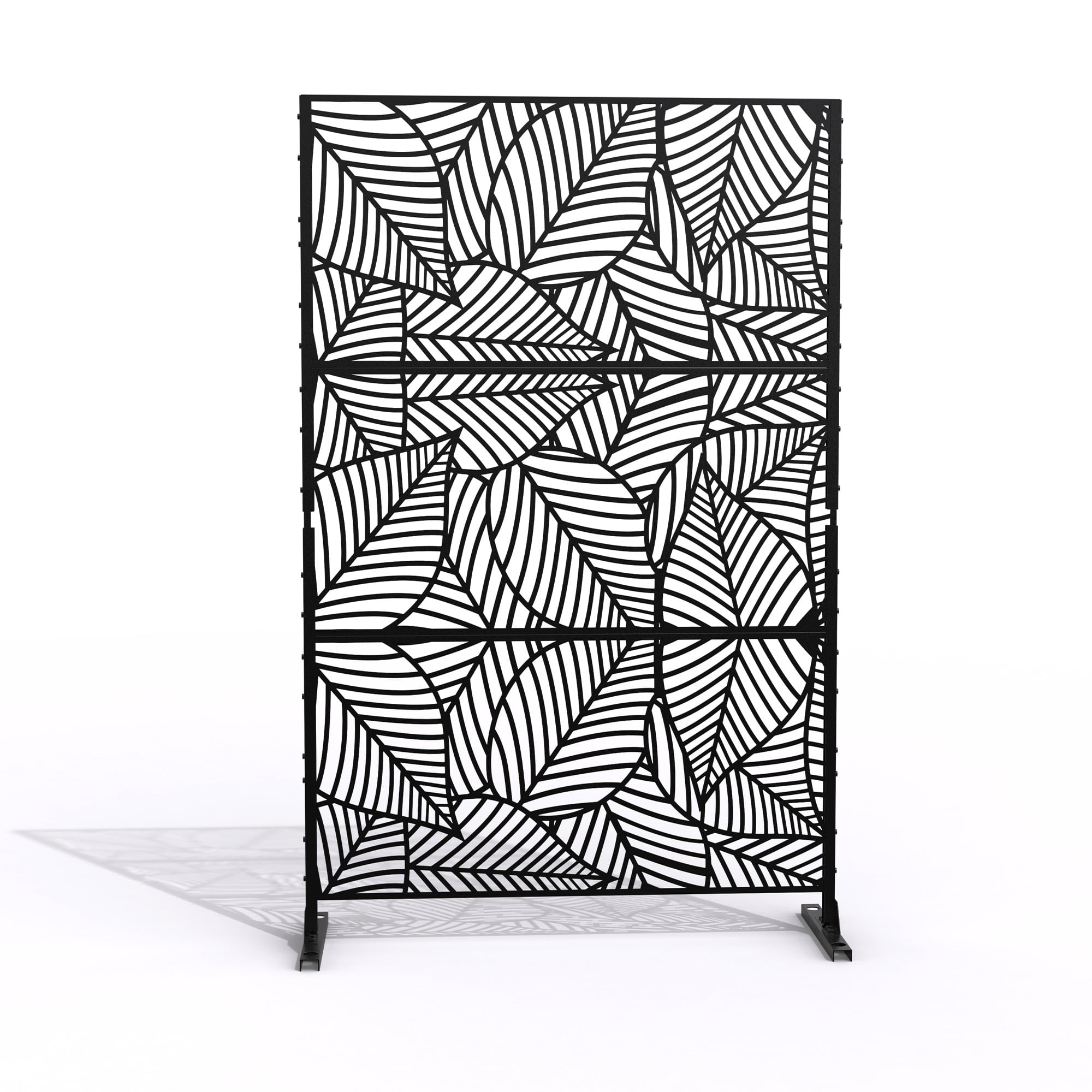 Lumibee Outdoor Privacy Screen with Stand for Patio Garden Metal Fence ...