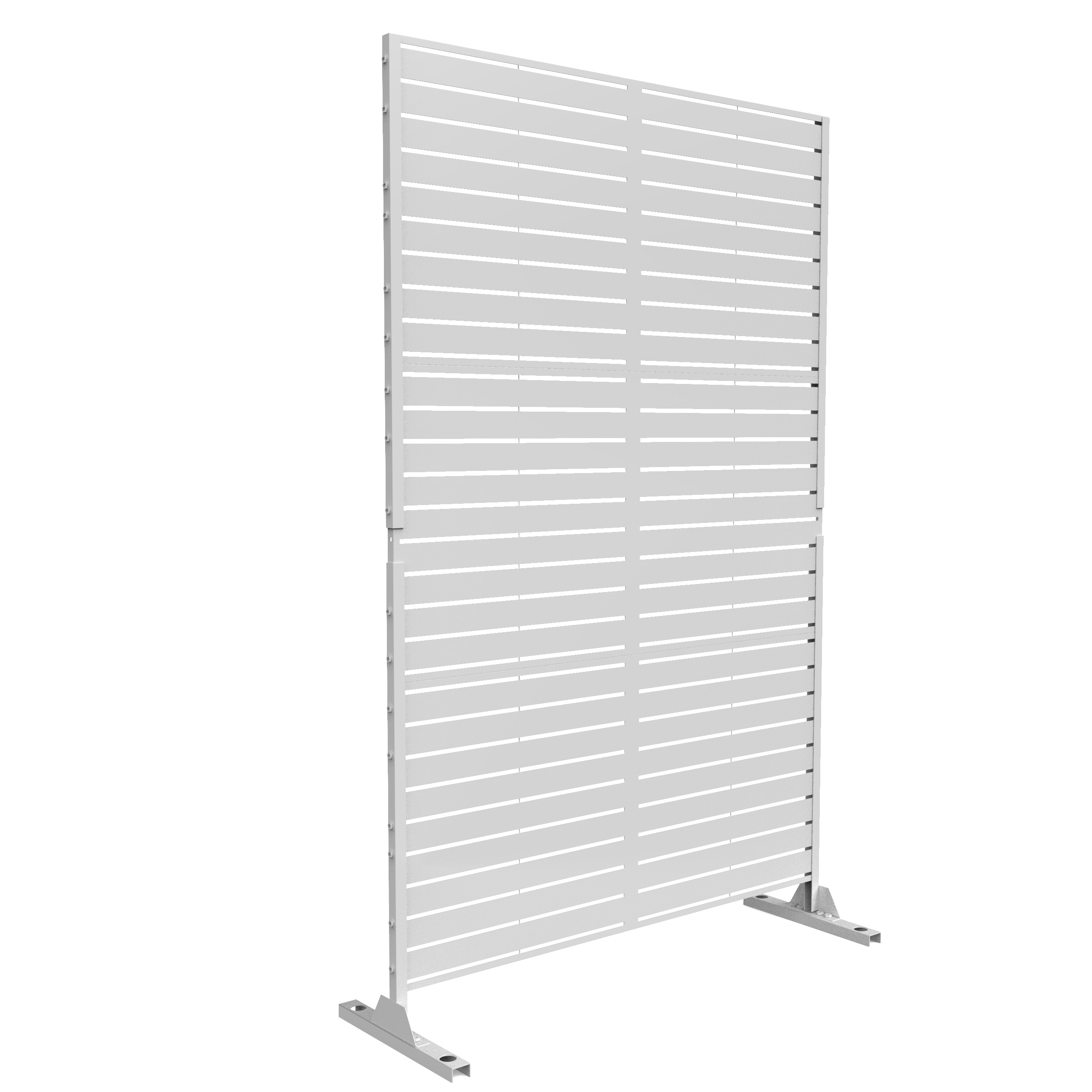 Jerry Guo Outdoor Privacy Screen with Stand for Patio Garden Metal ...