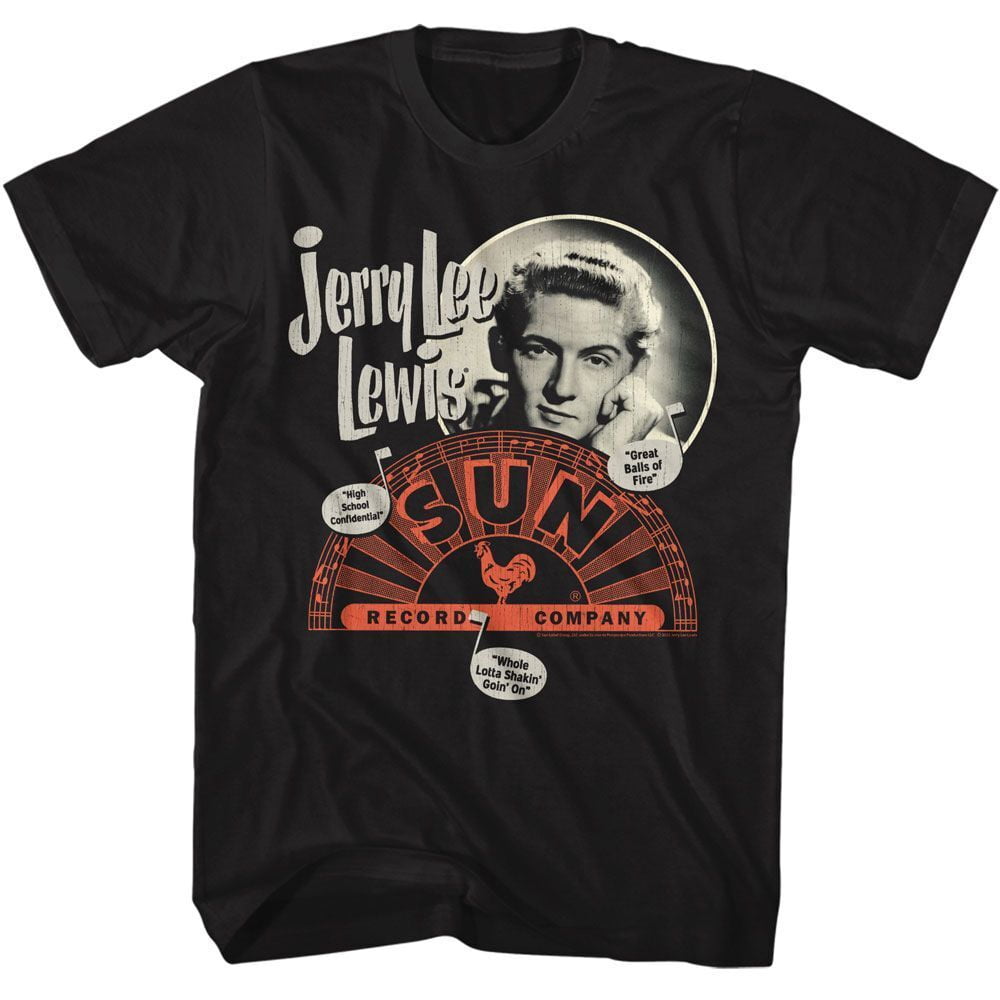 Jerry Lee Lewis Music Note Song Titles Music Shirt - Walmart.com