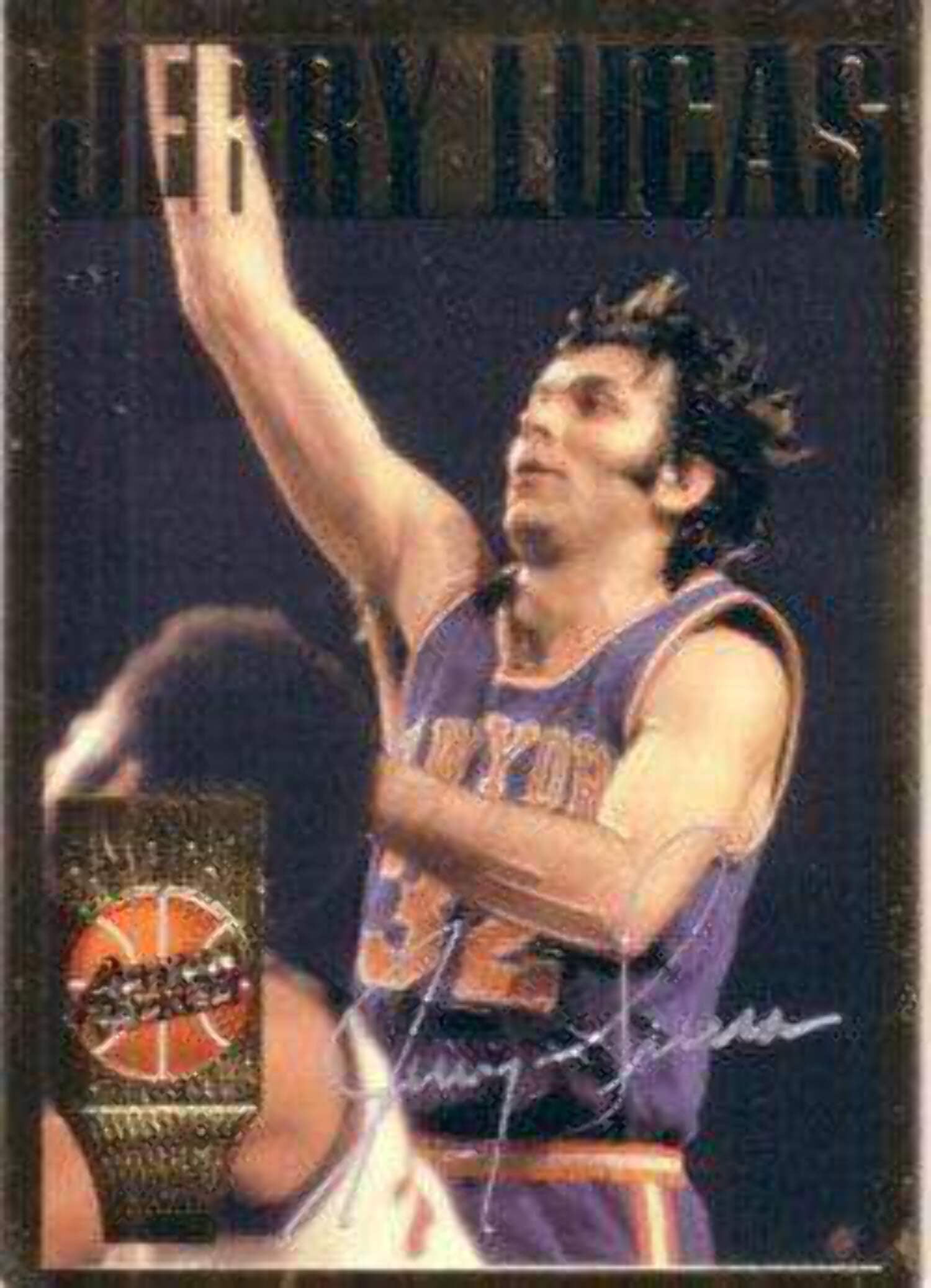 Jerry Lucas certified signed NY Knicks 1994 Action Packed Hall of Fame ...