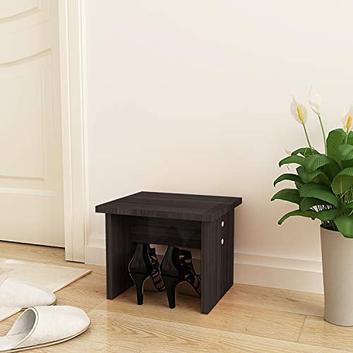 Jerry & Maggie - 6 Tier Wood MDF Shelf Shoe Rack with One Footstool ...